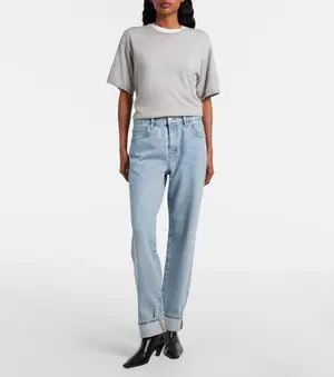 FRAME The Hang Cuff Straight Jeans