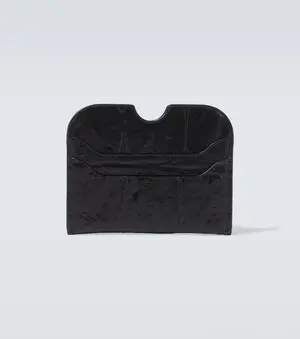 Acne Studios Croc-effect Leather Card Holder