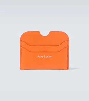 Acne Studios Leather Card Holder - Orange