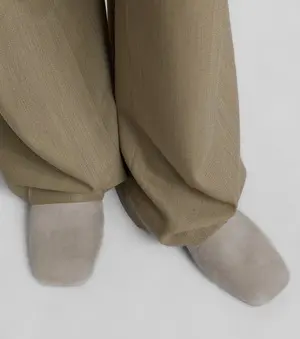 Calvin Klein Suede Slippers - Grey