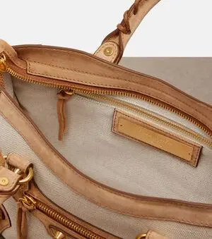 Balenciaga Le City Small Canvas Top-handle Bag - Beige