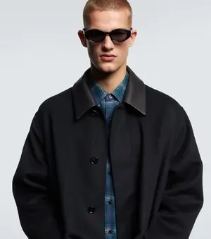 Auralee X Eyevan 002r Oval Sunglasses - Black