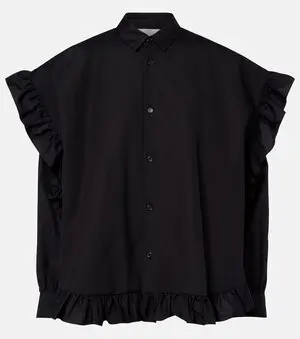 Noir Kei Ninomiya Ruffled Cotton Blouse