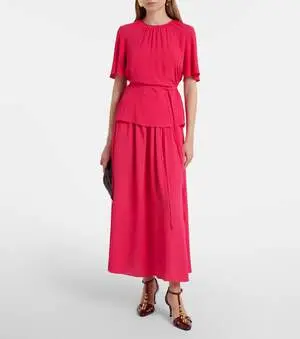 JOSEPH Elba Crepe Maxi Skirt