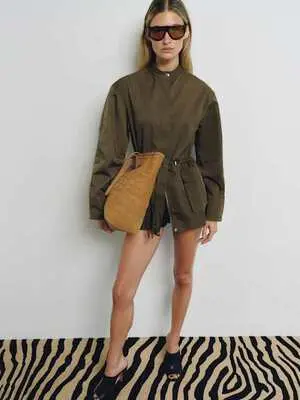 REFORMATION Callista Jacket - Green