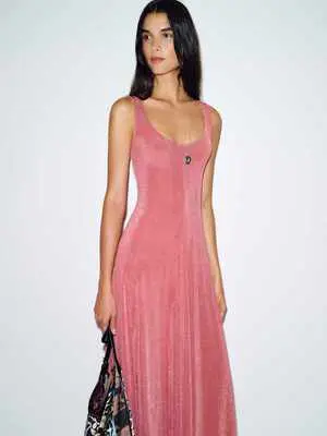 REFORMATION Campbell Knit Midi Dress
