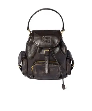 Miu Miu Leather Backpack