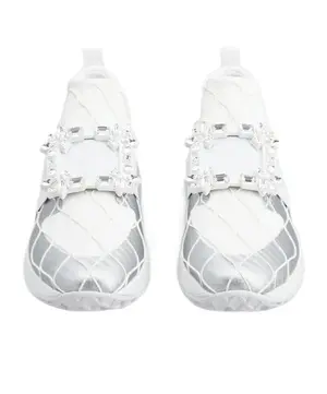 ROGER VIVIER Embellished Round Toe Sneakers