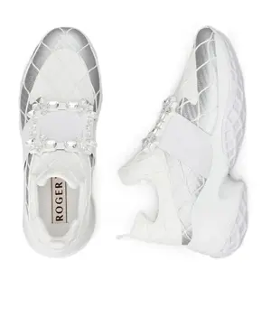 ROGER VIVIER Embellished Round Toe Sneakers