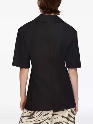 GANNI Asymmetric Front Button Fastening Blazer
