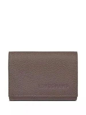 Longchamp Le Foulonné Leather Wallet - Brown