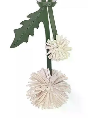 Longchamp Dandelion Motif Keyring - Silver