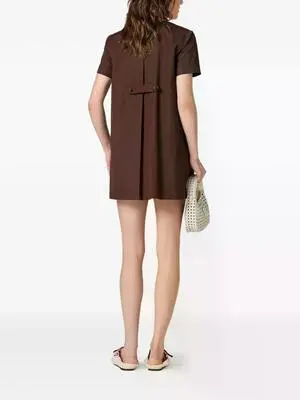 Miu Miu Embroidered Poplin Dress