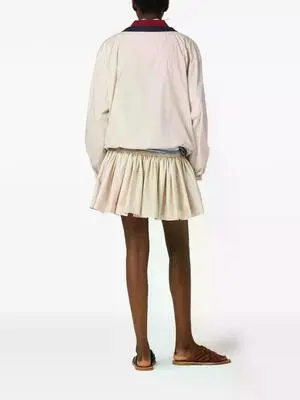 Miu Miu Technical Pongé Mini Skirt