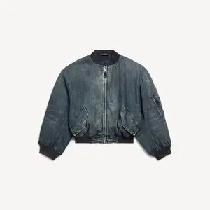Balenciaga Denim Bomber Jacket