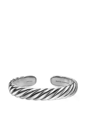 David Yurman Sculpted Cable Flex Bracelet In Sterling
