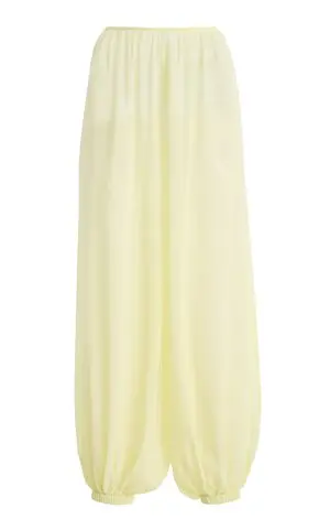 THE FRANKIE SHOP Mio Chiffon Balloon Pants - Yellow