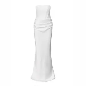 LITA COUTURE Strapless Draped Gown