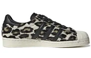 Adidas Superstar 82 Leopard Print Sneakers - Black