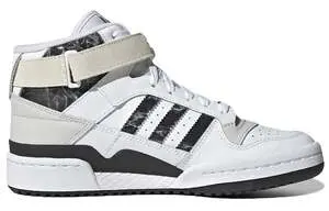 Adidas Forum Mid Sneakers - Cloud White/off White/core Black