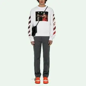 Off-White Graphic Print Crewneck Pullover