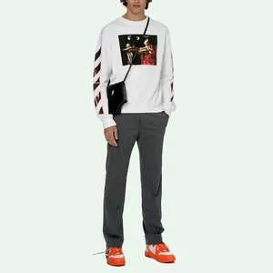 Off-White Graphic Print Crewneck Pullover