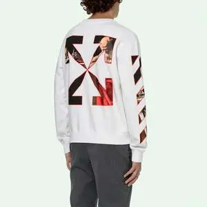 Off-White Graphic Print Crewneck Pullover