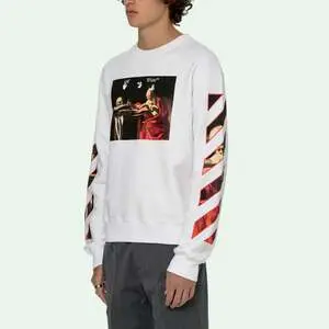 Off-White Graphic Print Crewneck Pullover