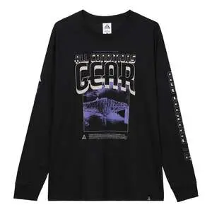 Nike Long Sleeve T-shirt Asia Sizing - Black