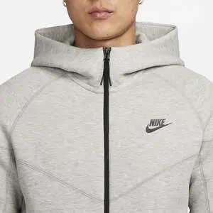 Nike Tech Fleece Zipper Hooded Jacket Asia Sizing - Grey