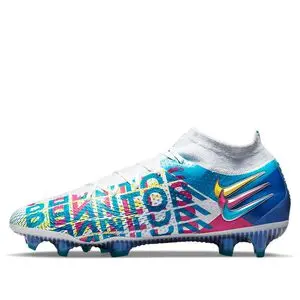 Nike Phantom Gt Elite Df Fg Soccer Cleats - White/blue