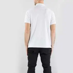 Stone Island Compass-patch Short-sleeved Polo Shirt - White