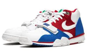 Nike Trainer 1 Mid 'puerto Rico - White/red/royal Blue