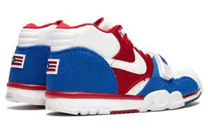 Nike Trainer 1 Mid 'puerto Rico - White/red/royal Blue