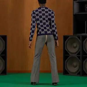 Gucci Gg Wool Jacquard Pullover