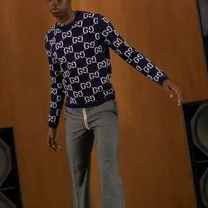 Gucci Gg Wool Jacquard Pullover