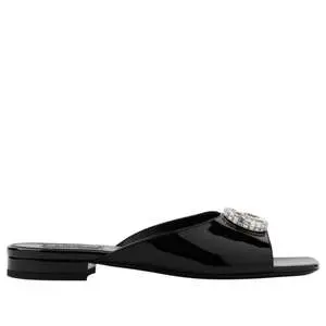 Gucci Gg Patent Leather Slides