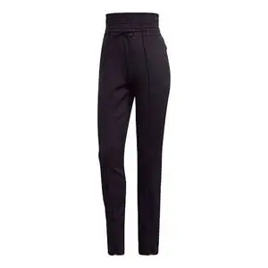 Adidas High-waisted Slim Pants - Black