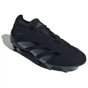 Adidas Predator 24 Elite Low Fg 'base Black Pack' Football Cleats - Core Black/carbon/core Black
