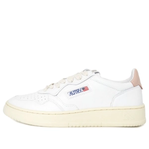 AUTRY AUTRY Medalist Leather Low Top Sneakers White/pink