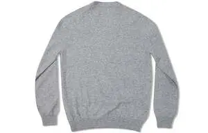 Play Comme Des Garcon V-neck Cardigan With Black Heart Applique - Grey