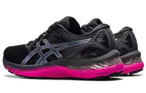 Asics Gel-nimbus 23 "black Pure Silver" Athletic Shoes - Grey/black/blue