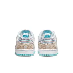 Nike Dunk Low Se "barbershop" Sneakers - Gray/white/blue