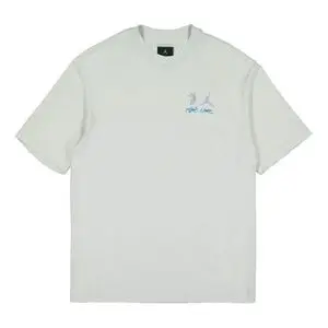 JORDAN X Union Crossover Solid Color Breathable Logo Round Neck Short Sleeve Us Edition Gray - Default Color