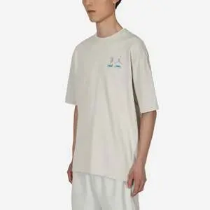 JORDAN X Union Crossover Solid Color Breathable Logo Round Neck Short Sleeve Us Edition Gray - Default Color