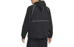 Nike Contrasting Colors Logo Knitted Hooded Jacket