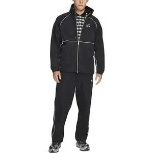 Nike Contrasting Colors Logo Knitted Hooded Jacket