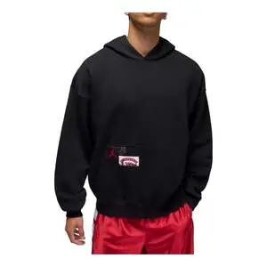 JORDAN Brooklyn Oversized Pullover Hoodie - Black