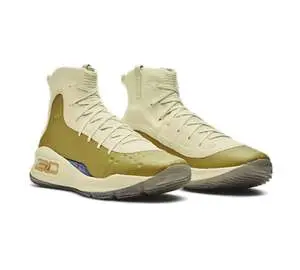 Under Armour Curry 4 Retro 'champions Mindset' High Top Sneakers - Beige/gold