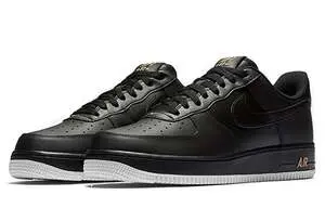 Nike Force 1 '07 "leaf Crest Logo" Sneakers - Black